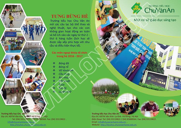 Mẫu tờ rơi lớp học tiếng anh